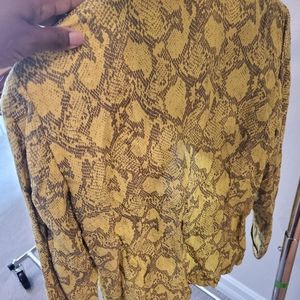 RACHEL Rachel Roy | Jackets & Coats | Yellow Tan Rayon Jacket | Poshmark